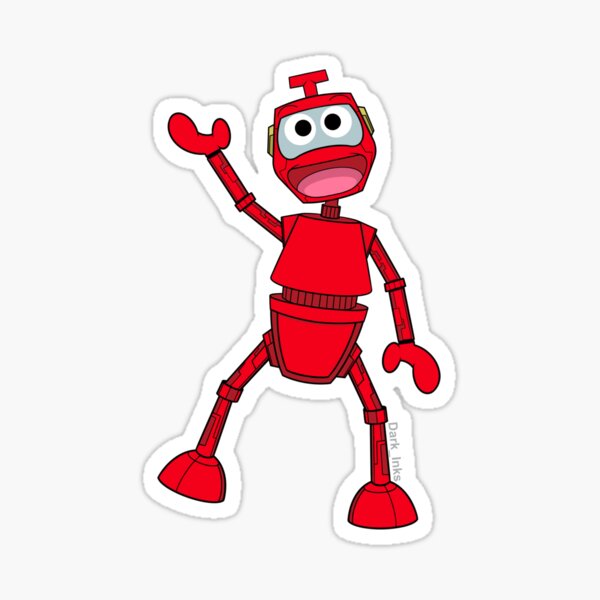 "Nono - Ulysses 31 Red Robot" Sticker by Dark-Inks | Redbubble