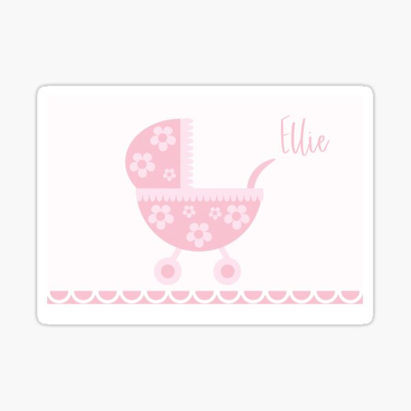 "Ellie. Personalized girls name new baby girl congratulations with pink ...
