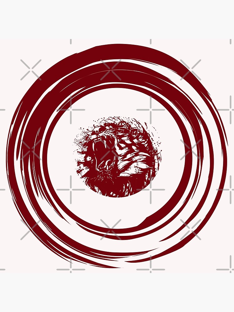 "red tiger" Poster for Sale by SiulChelios | Redbubble