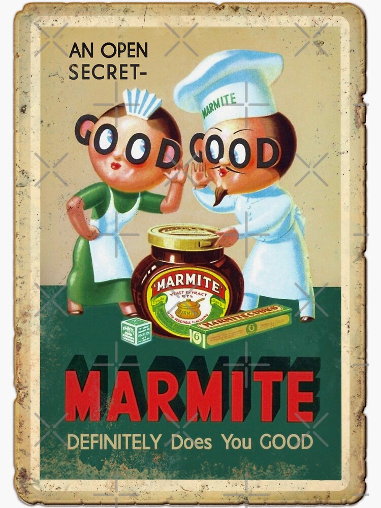 "Vintage Marmite Advert (rusty sign style) - Marmite Definitely Does ...
