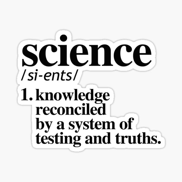 "Science Definition" Sticker for Sale by partyfarty | Redbubble