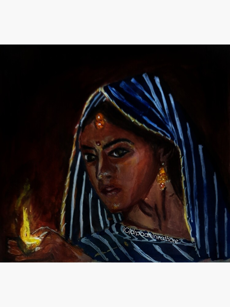 "Lady with the lamp" Sticker for Sale by drp24 | Redbubble