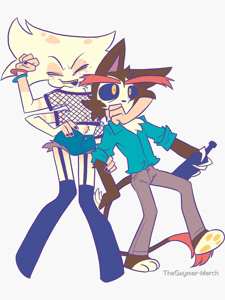 "party huskerdust" Sticker for Sale by TheGaymer-Merch | Redbubble