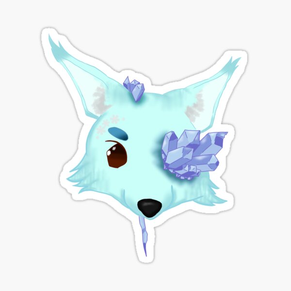 "Frozen Fox (version. 2)" Sticker by American-Horror | Redbubble