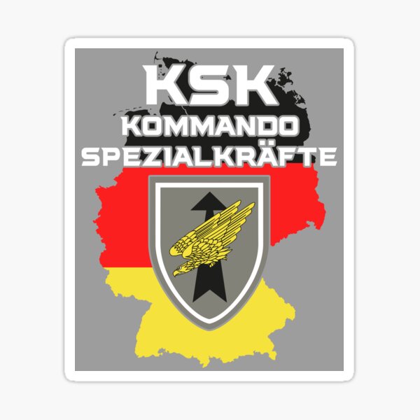 "KSK Kommando Spezialkräfte Deutschland Karte #1799" Sticker for Sale ...