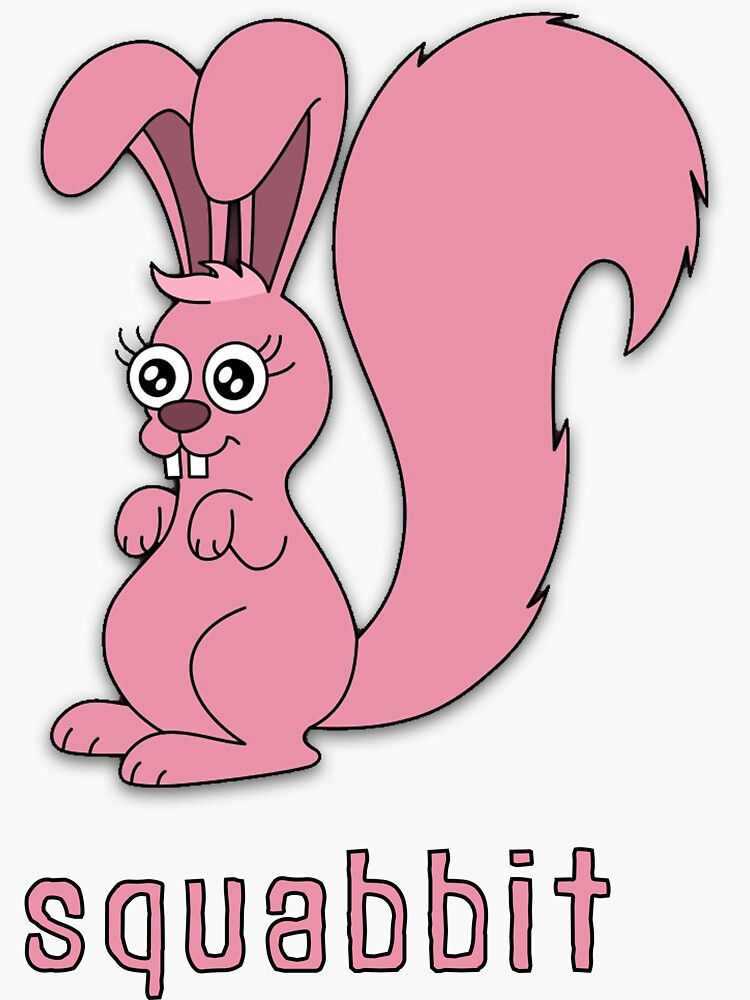 "Bricklberry Squabbit" Sticker for Sale by deheleisa | Redbubble