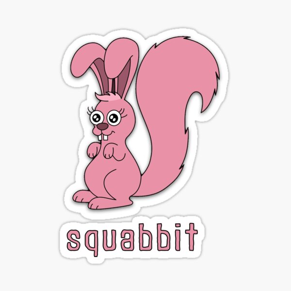 "Bricklberry Squabbit" Sticker for Sale by deheleisa | Redbubble