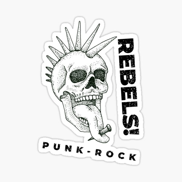 "Punk Rock" Sticker by muamer1 | Redbubble