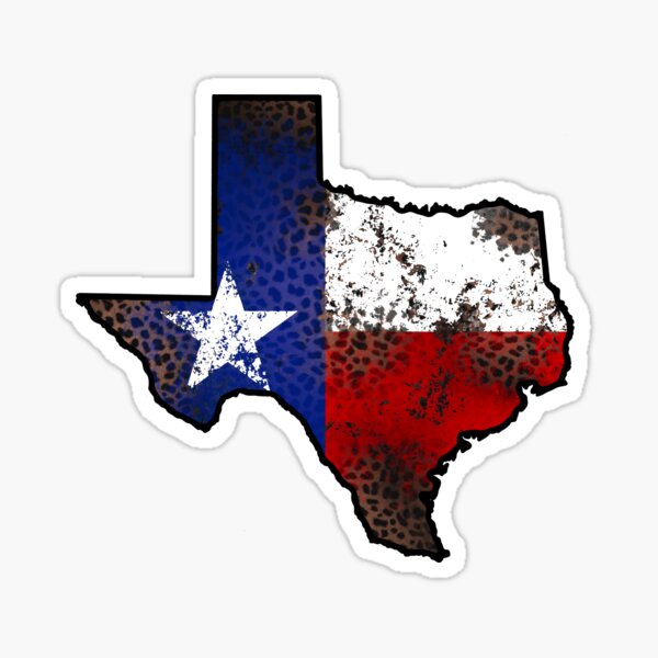 "Cheetah Texas" Sticker by CDBCreations | Redbubble