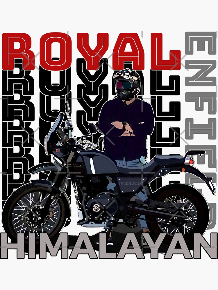 "Royal Enfield Himalayan " Sticker by Abhi-shree007 | Redbubble