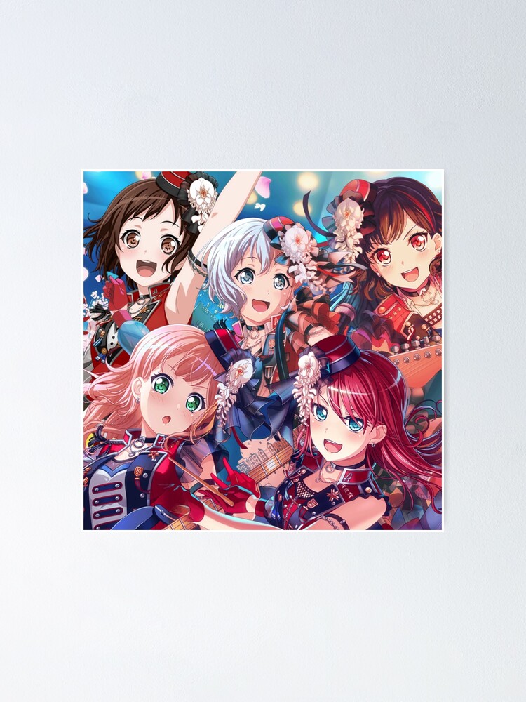 "BanG Dream Bandori Ran Moca Tomoe Himari Tsugumi Gorgeous Skies Edit ...