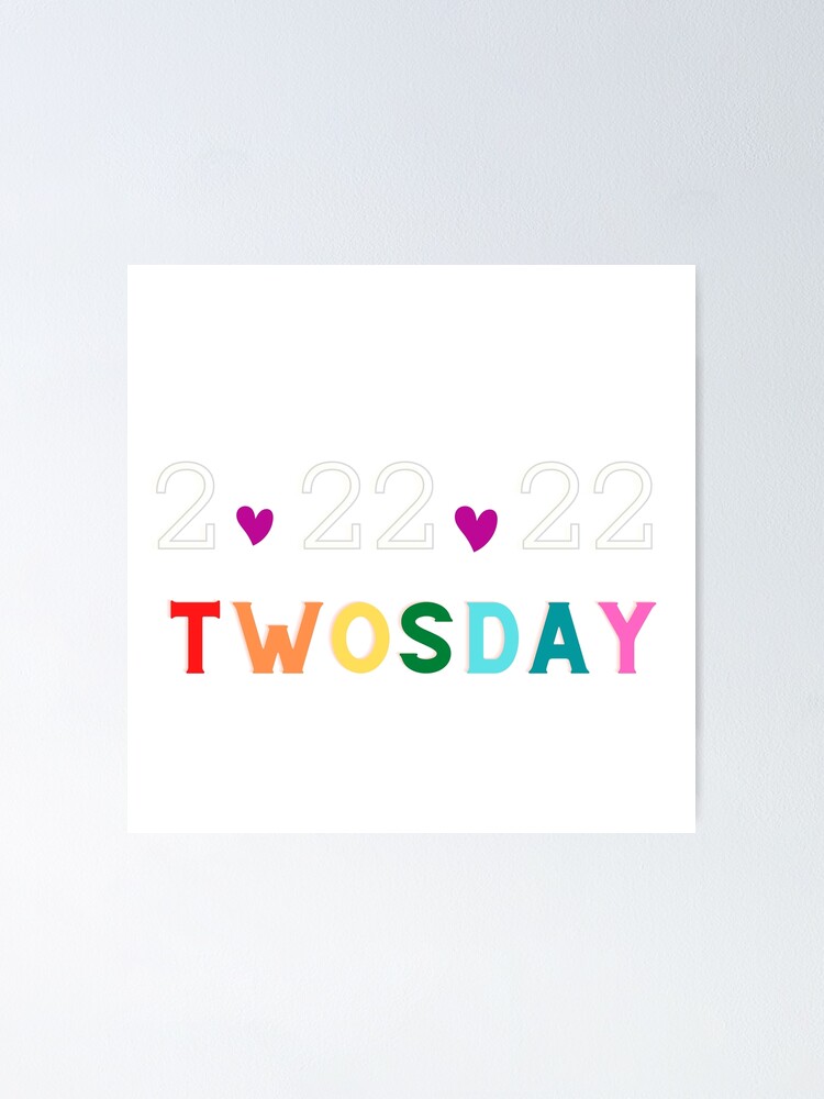 "Twos Day" Poster for Sale by BakaaNeko | Redbubble