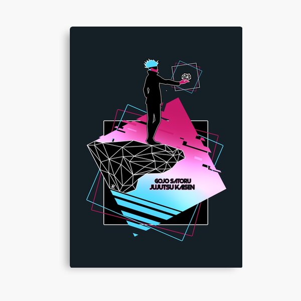 "Gojo Satoru Jujutsu Kaisen Vaporwave" Canvas Print for Sale by Ralunix ...