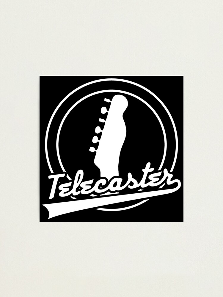 "Telecaster Baseball Style Logo" Photographic Print for Sale by patrio ...