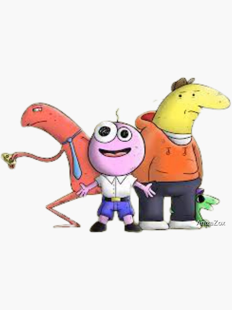 " Funny Gleb smiling friends Cartoons" Sticker by AmzaZox | Redbubble