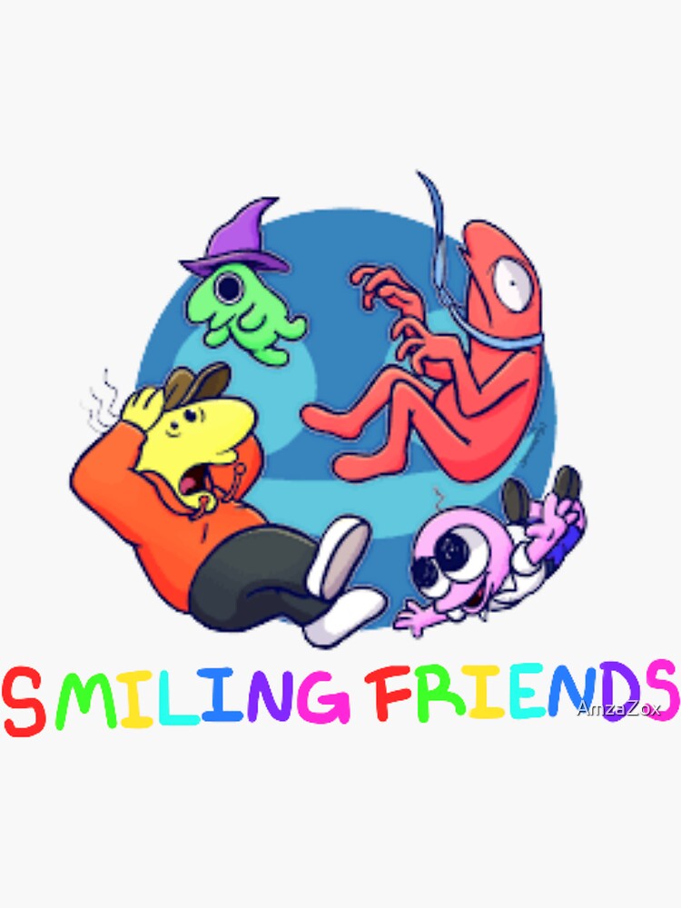 "Funny Gleb smiling friends Cartoons" Sticker for Sale by AmzaZox ...