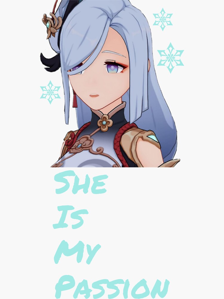 "Shenhe SIMP" Sticker for Sale by HeathertheGamer | Redbubble