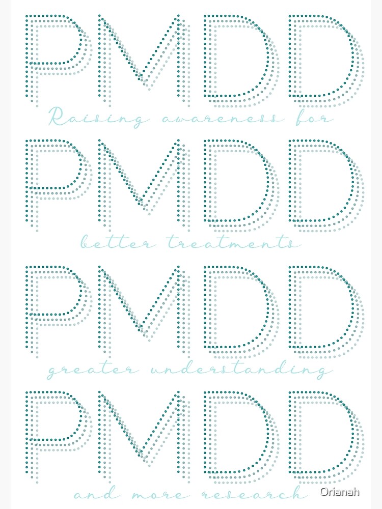 "PMDD Awareness. Darkness of depression, Teal for Insight, Turquoise ...