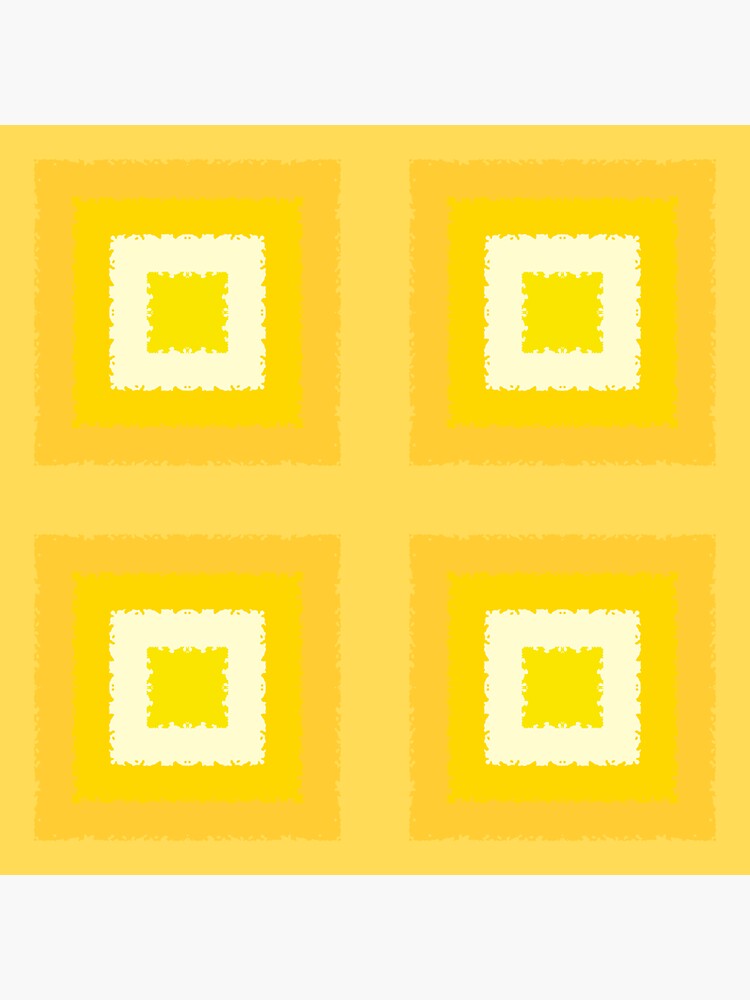"Squares of HEX colors (Yellow)" Sticker for Sale by Mbeshter | Redbubble