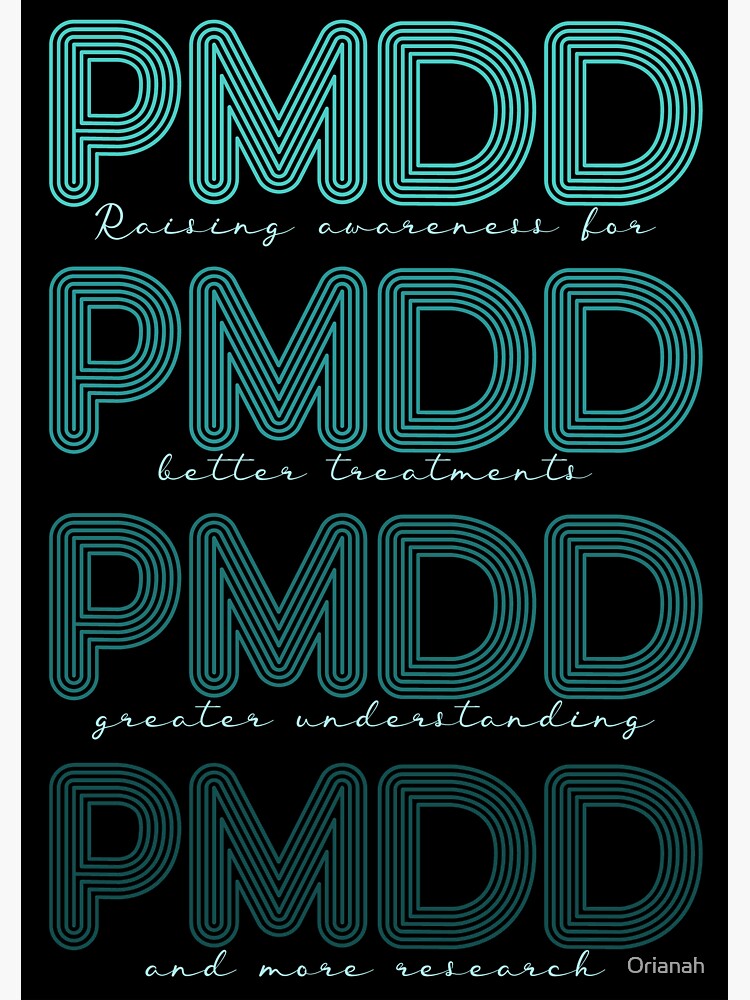 "PMDD Awareness. Darkness of depression, Teal for Insight, Turquoise ...
