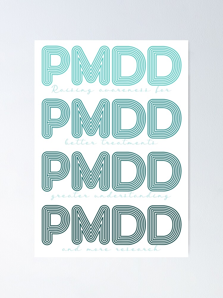 Póster «Concienciación sobre el TDPM. Oscuridad de la depresión, Teal ...