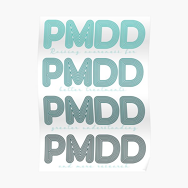 "PMDD Awareness. Darkness of depression, Teal for Insight, Turquoise ...