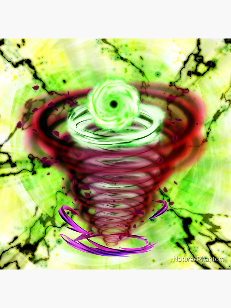 "Inverted Cyclone Ball of Destruction" Sticker by NaturesPhantom ...