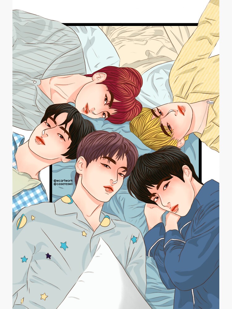 "TXT comic-style fanart" Sticker by DraWeng | Redbubble