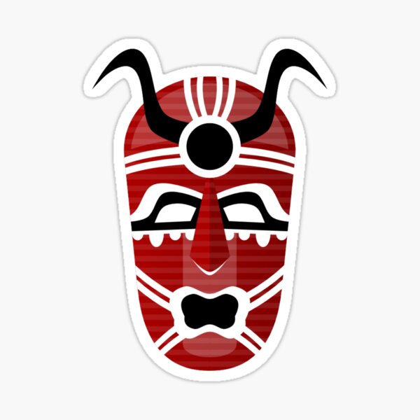 "African Tribe Mask" Sticker for Sale by AlexLab | Redbubble