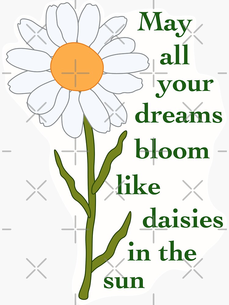 "Daisies Song" Sticker by l-redfern | Redbubble
