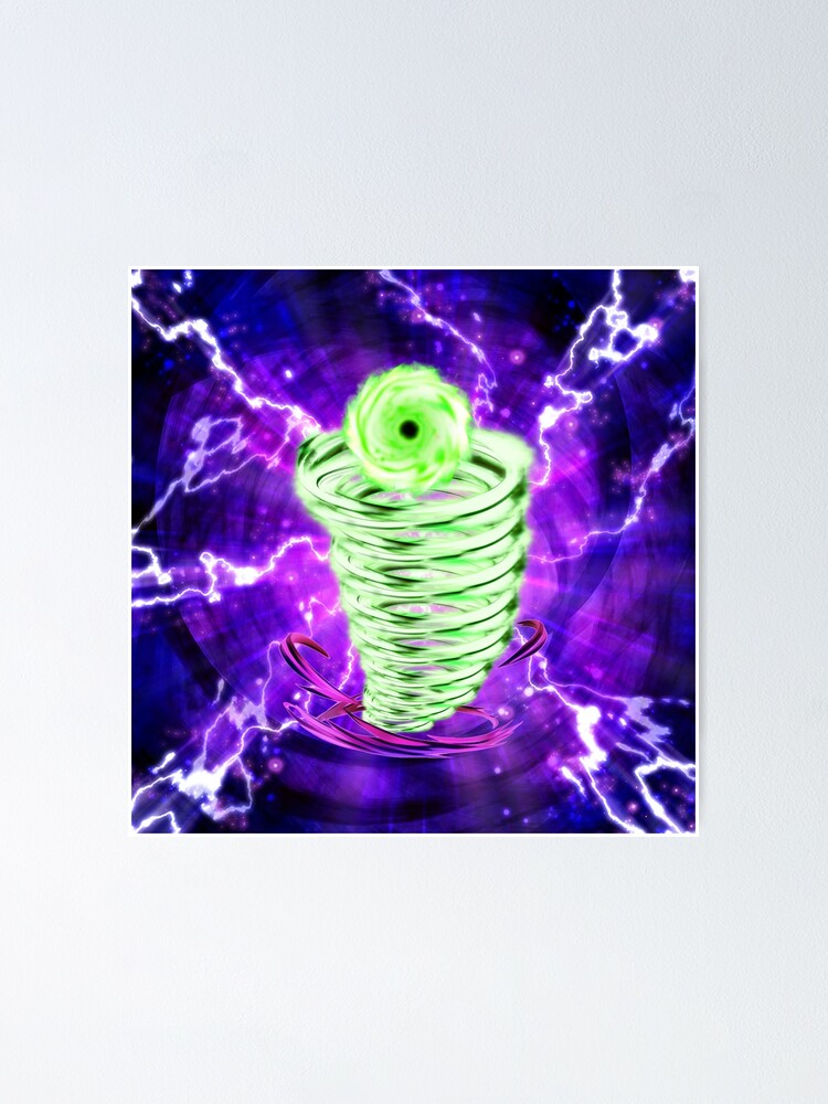 "Green Cyclone Ball of Destruction" Poster for Sale by NaturesPhantom ...