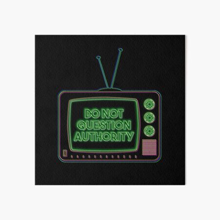 "Retro TV | Do Not Question Authority | Pop Art" Art Board Print by ...