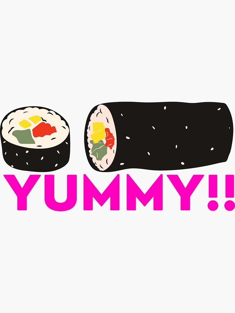 "Kimbap" Sticker by DayDreamCosmos | Redbubble