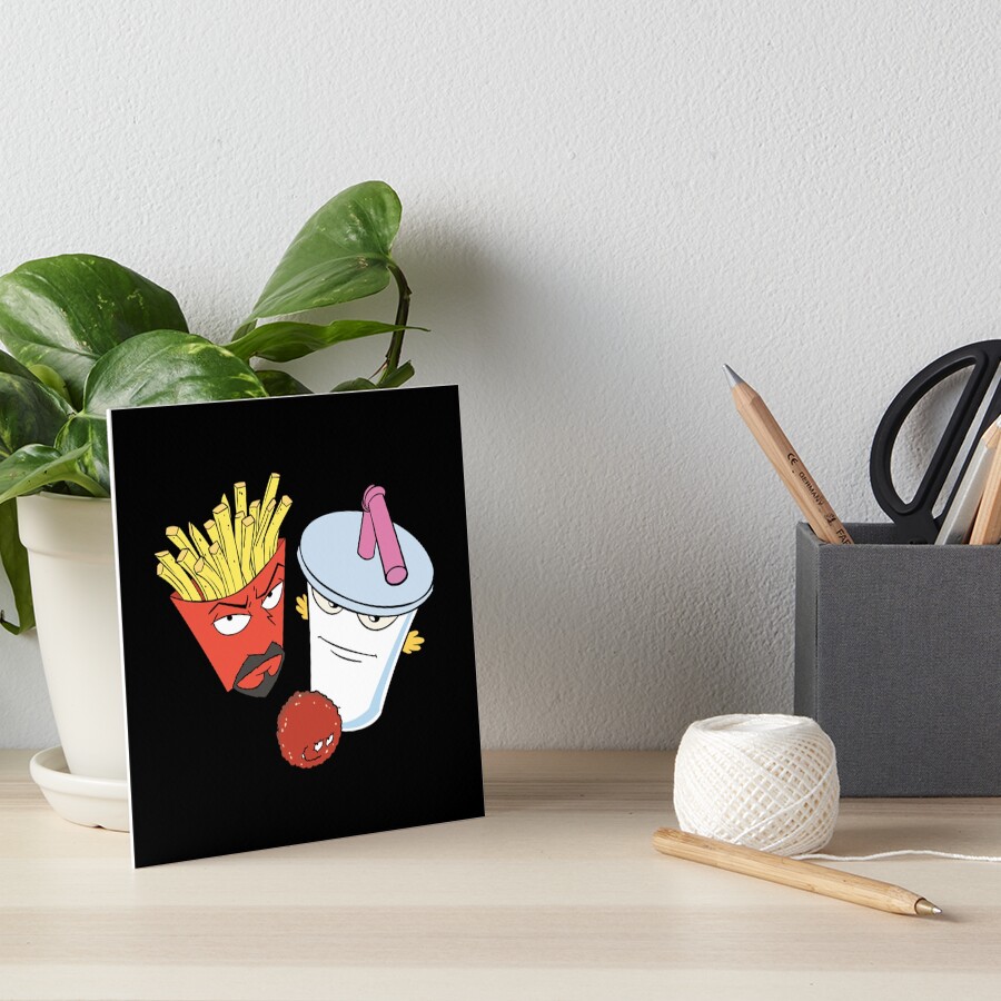 "Frylock Meatwad Master Shake Aqua Teen Hunger Force" Art Board Print ...
