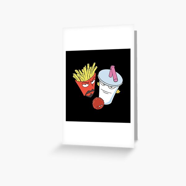 "Frylock Meatwad Master Shake Aqua Teen Hunger Force" Greeting Card by ...