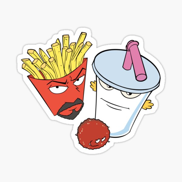 "Frylock Meatwad Master Shake Aqua Teen Hunger Force" Sticker by Omara ...