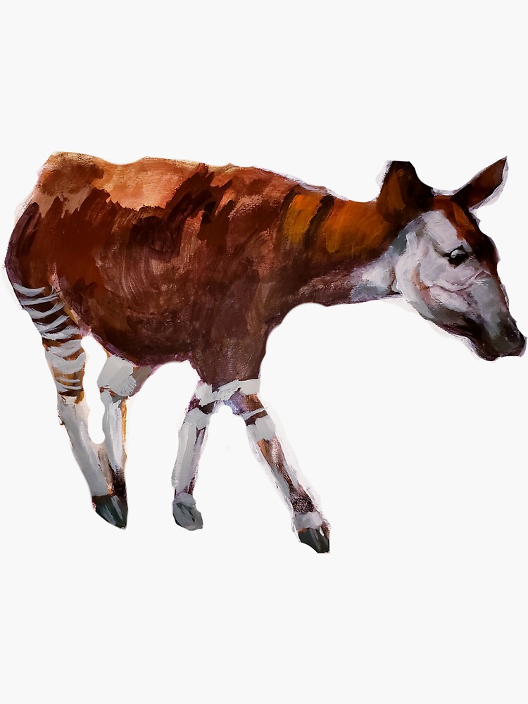"Okapi" Sticker for Sale by SillyRooster | Redbubble