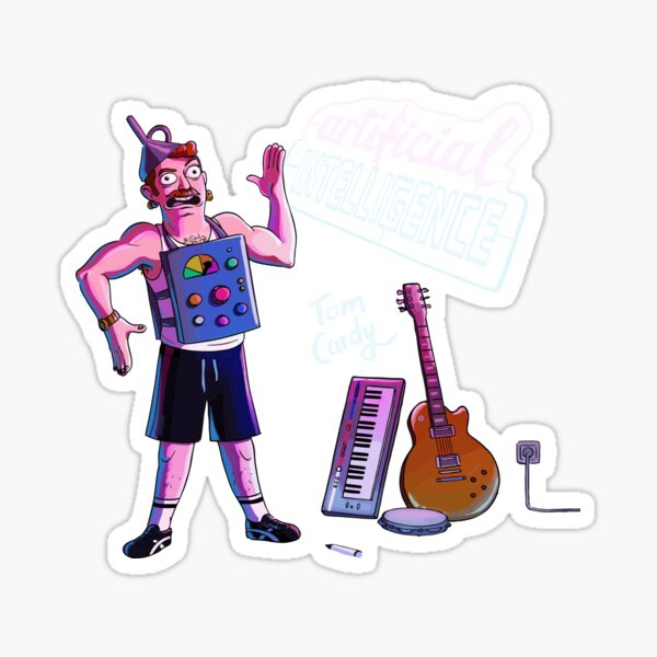 "Tom Cardy Merch Artificial Intelligence" Sticker for Sale by Rainko ...