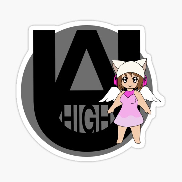 "My UA High drawing with my chibi" Sticker by Blondiabshop | Redbubble