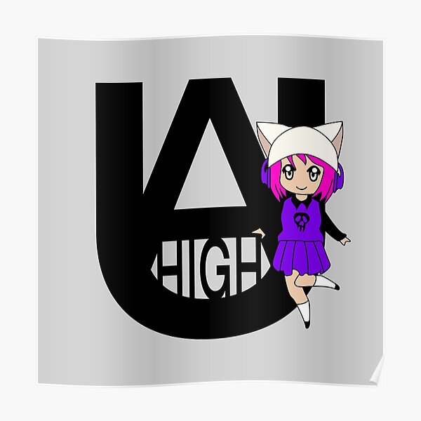 "My UA High drawing with my chibi" Poster for Sale by Blondiabshop ...