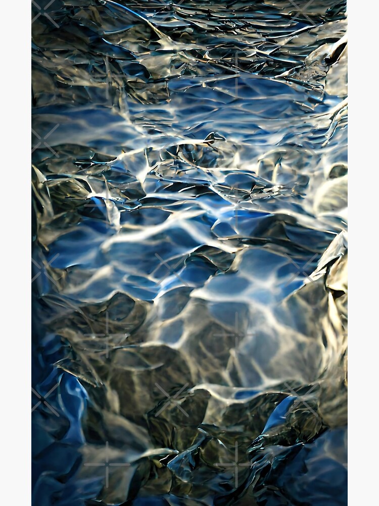 "Waves and reflexes of clear shiny water" Poster by neomagia | Redbubble