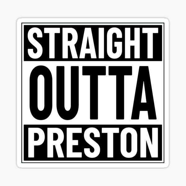"Preston" Sticker for Sale by Black-Arts | Redbubble