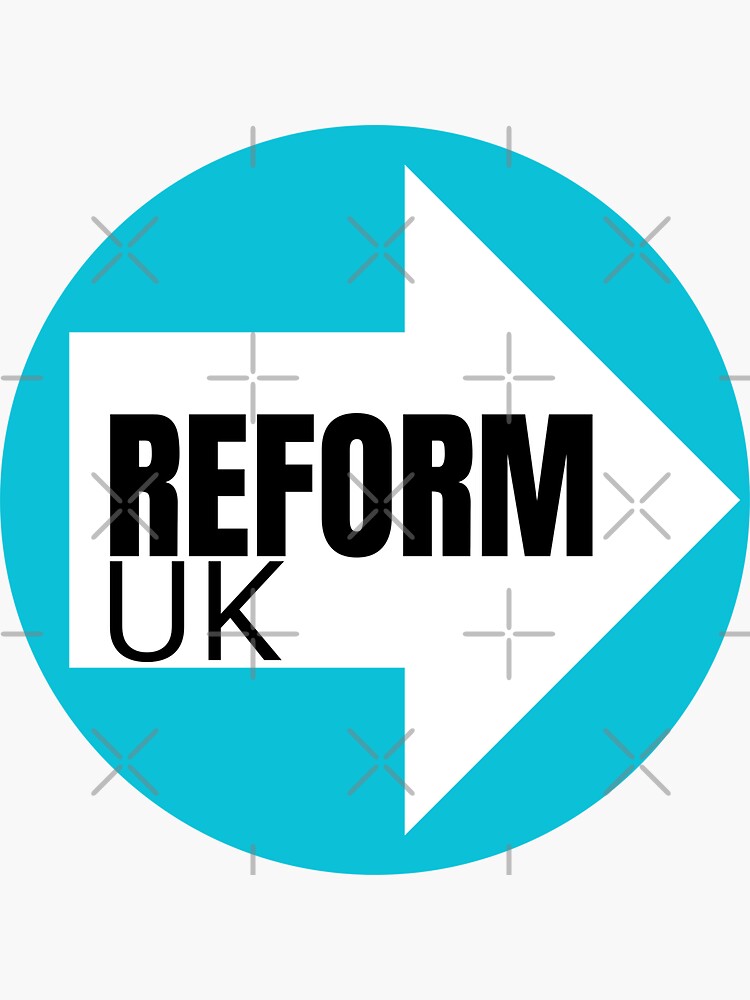 "Uk Reform Party ..." Sticker for Sale by Ibn-El-Wadi | Redbubble