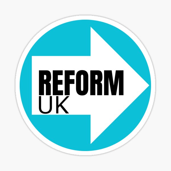 "Uk Reform Party ..." Sticker for Sale by Ibn-El-Wadi | Redbubble