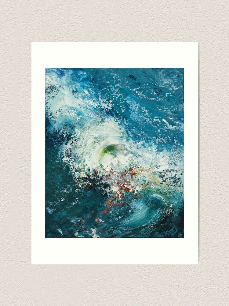 "Ocean waves by Maggi Hambling" Art Print for Sale by syedtahmid ...