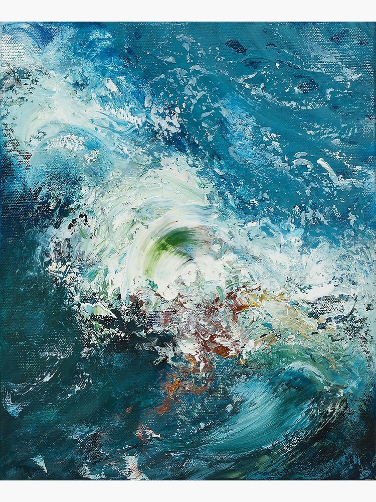 "Ocean waves by Maggi Hambling" Art Print for Sale by syedtahmid ...