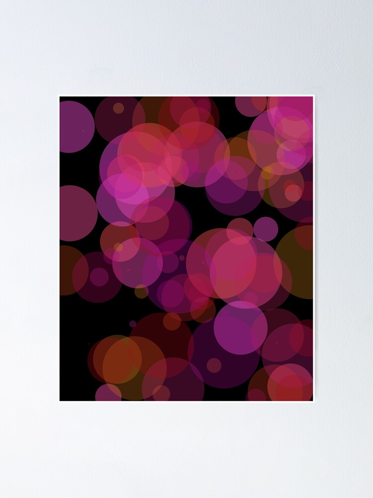"Red bubbles HEX colors" Poster for Sale by Mbeshter | Redbubble