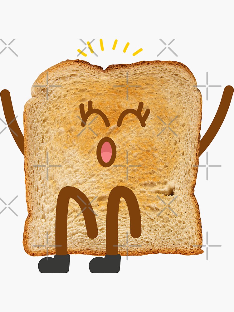 "Happy Toast" Sticker for Sale by BaronSonny | Redbubble