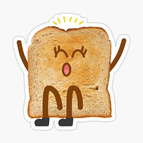 "Happy Toast" Sticker for Sale by BaronSonny | Redbubble