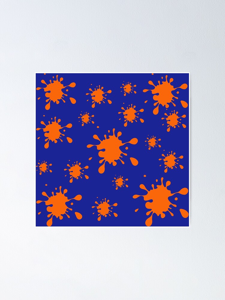 "Splash Orange Paint Patter" Poster for Sale by mmag61 | Redbubble